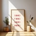 Aesthetic Kitchen Decor Cute, Red Kitchen Wall Art Print, Minimalist ...
