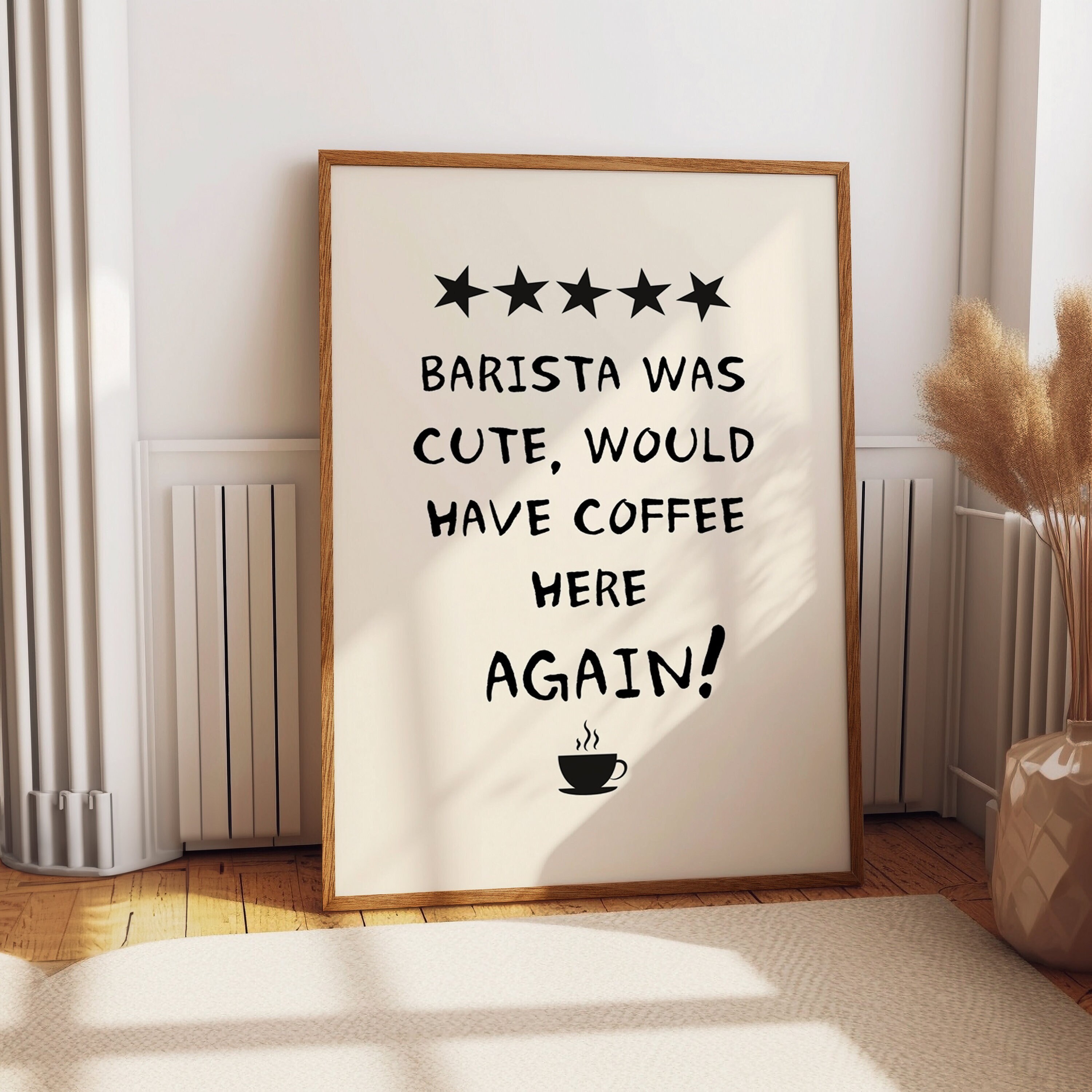 Coffee Art Print, Coffee Bar Decor, Coffee Poster, Barista Print ...