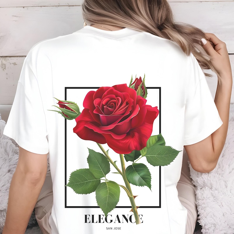Rose t shirts for women - Etsy.de