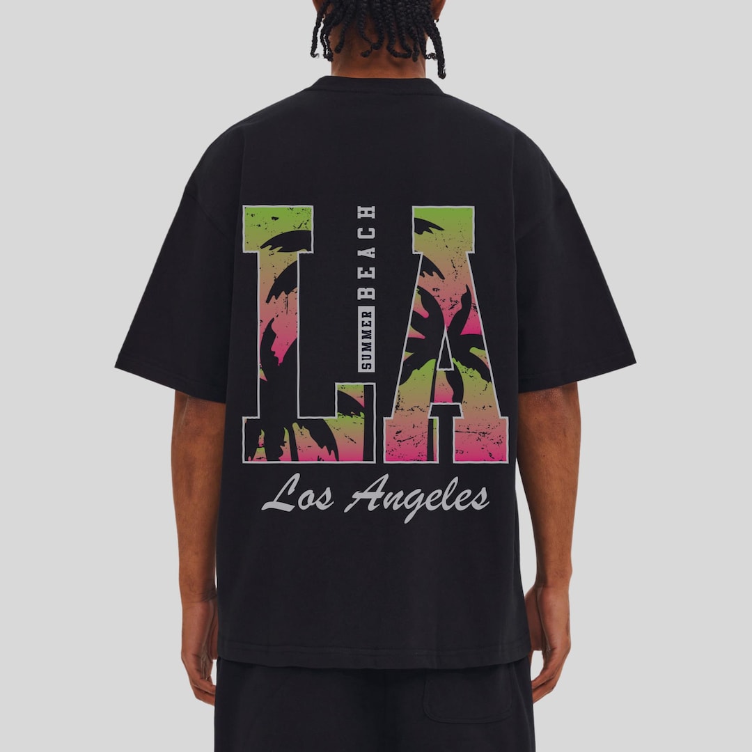 LA CITY TEE Shirt | La Vibes Tshirt | Black La Tee Shirt | La Style Tee ...