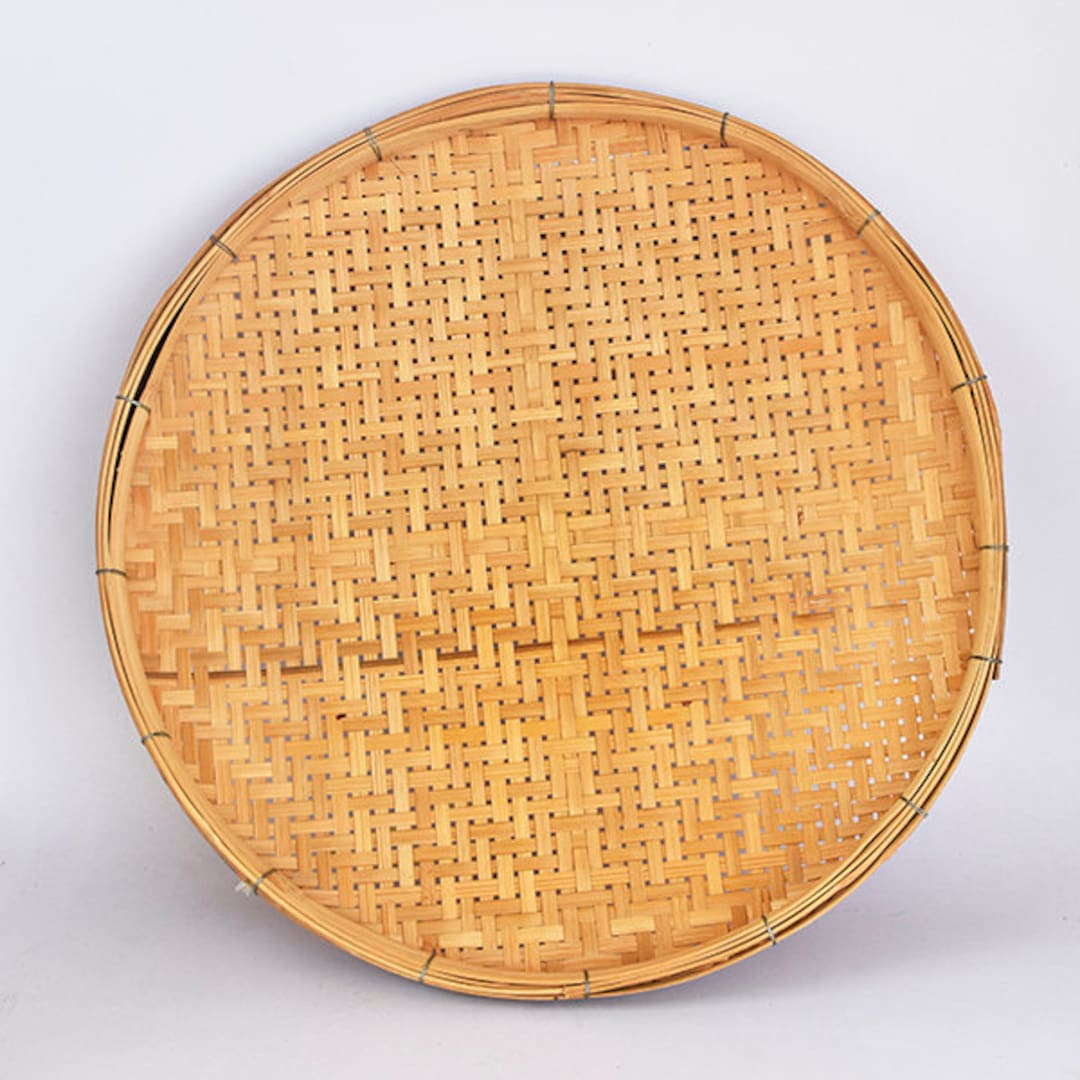 Thai Traditional Threshing Basket Dimensions 18 Inches | Bamboo Tray ...