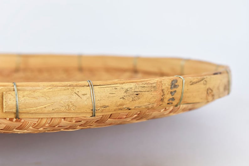 Thai Traditional Threshing Basket Dimensions 18 Inches | Bamboo Tray ...