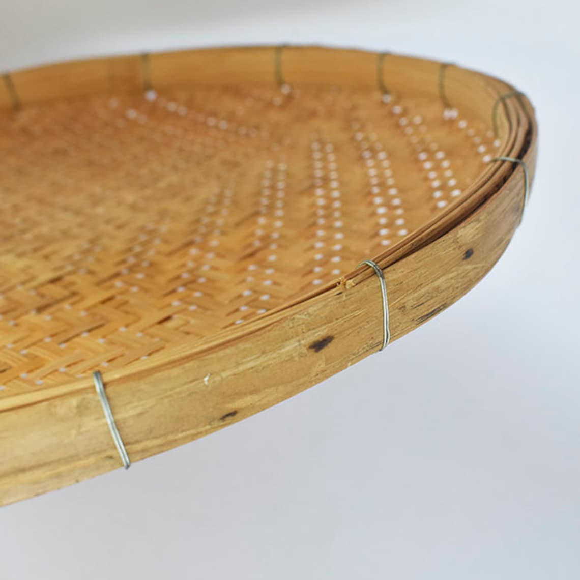 Thai Traditional Threshing Basket Dimensions 18 Inches | Bamboo Tray ...