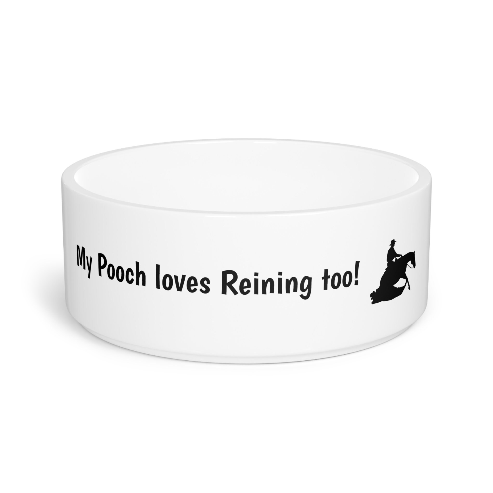 Reining Horse Dog Food Bowl Reiner Western Decor - Etsy