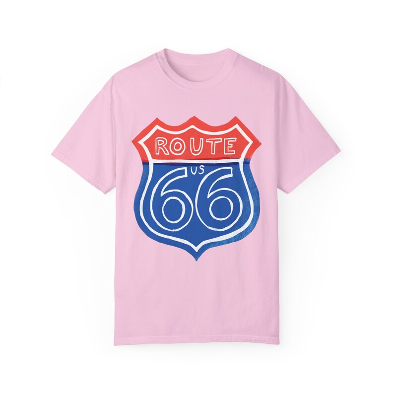 Rt 66, Route 66, America Shirt, Travel, Trip, USA, Adventure, Red White ...