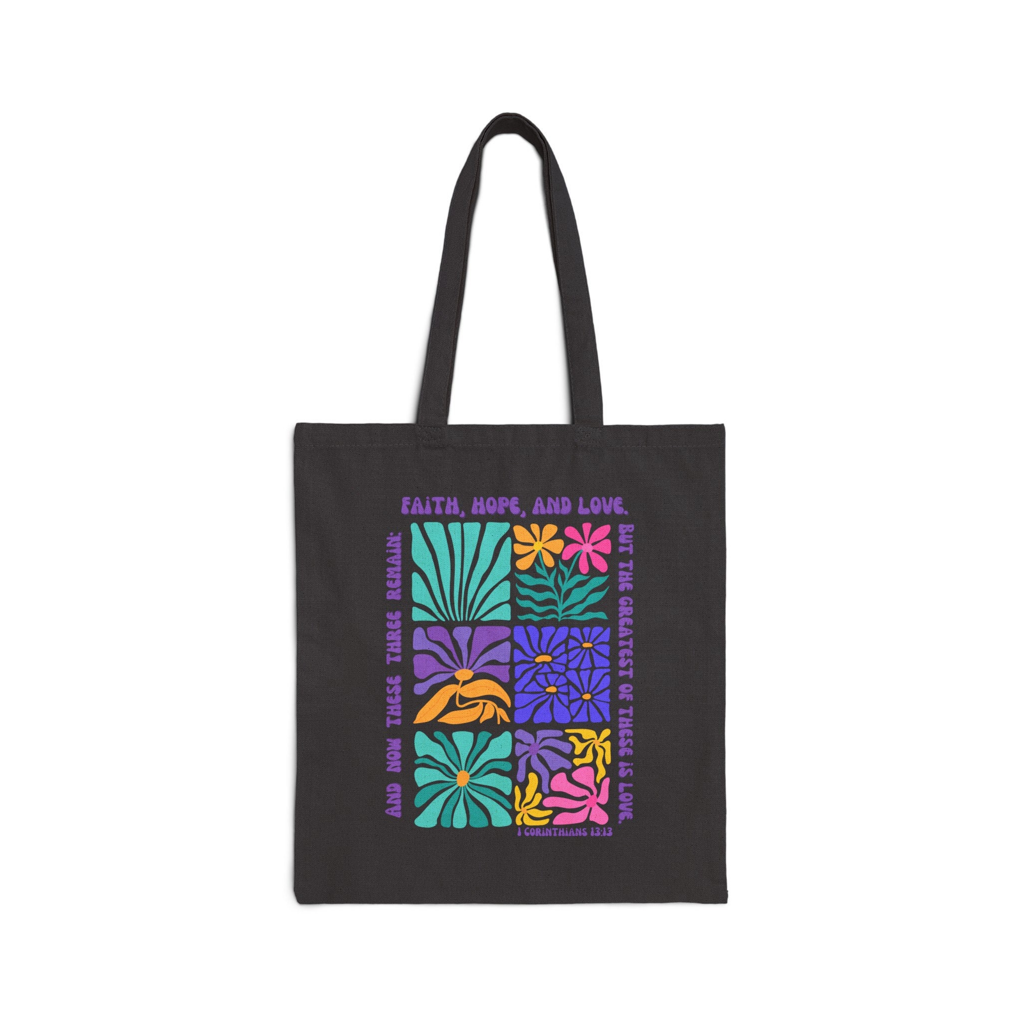 Christian Tote, Bible Verse, Bible Bag, Inspirational, Jesus Tote ...
