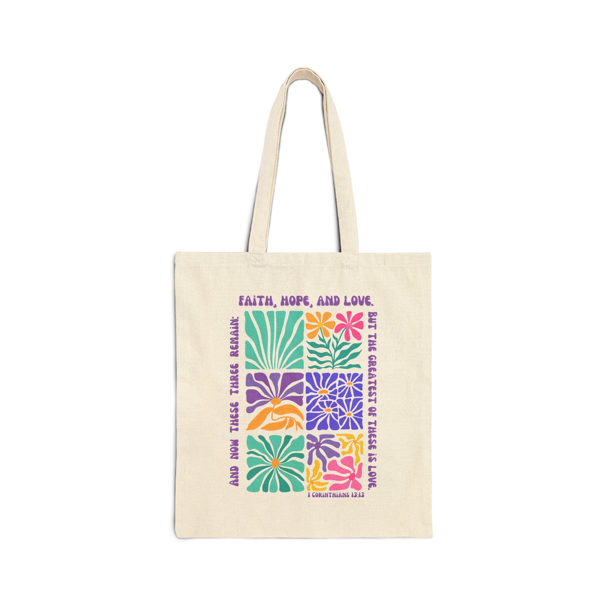 Christian Tote, Bible Verse, Bible Bag, Inspirational, Jesus Tote ...
