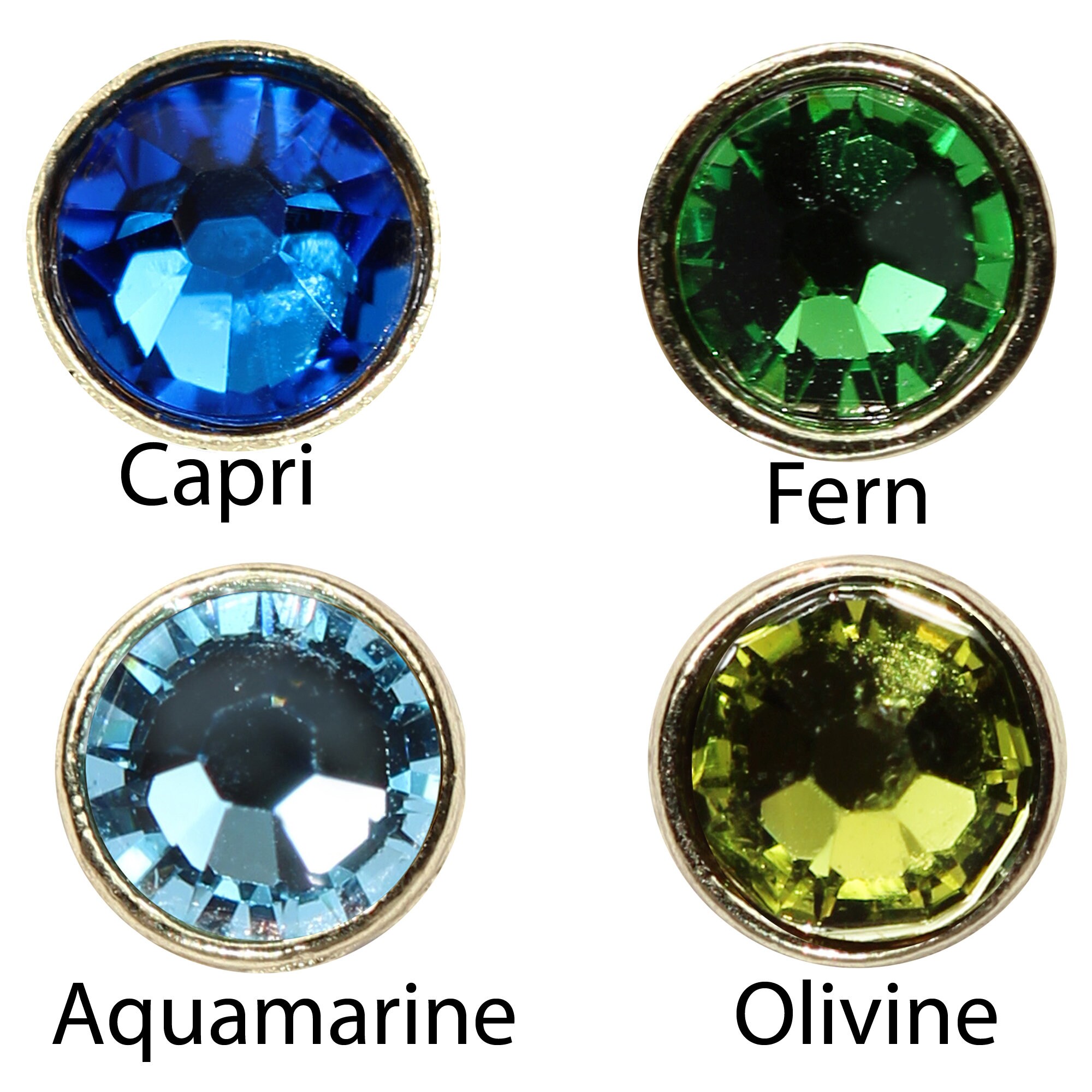 3mm - Swarovski® Crystaletts® Buttons - 20 Gold Tone Rhodium Finish - Etsy