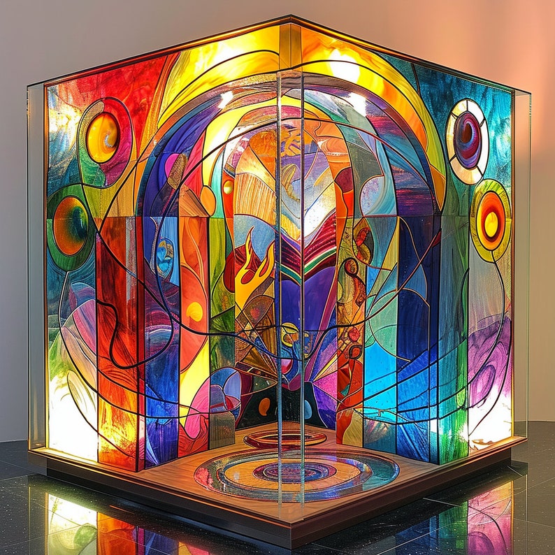 Hand Painted Glass Altar Creation - Etsy