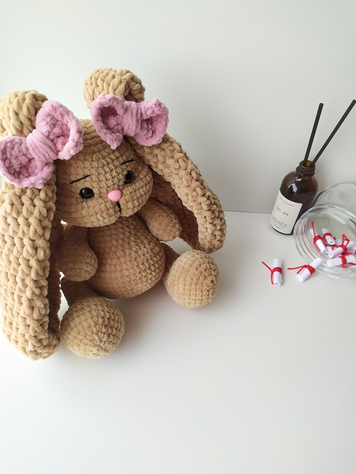 Crochet Bunny Pattern, Easy Amigurumi Rabbit Tutorial, Handmade Plush ...