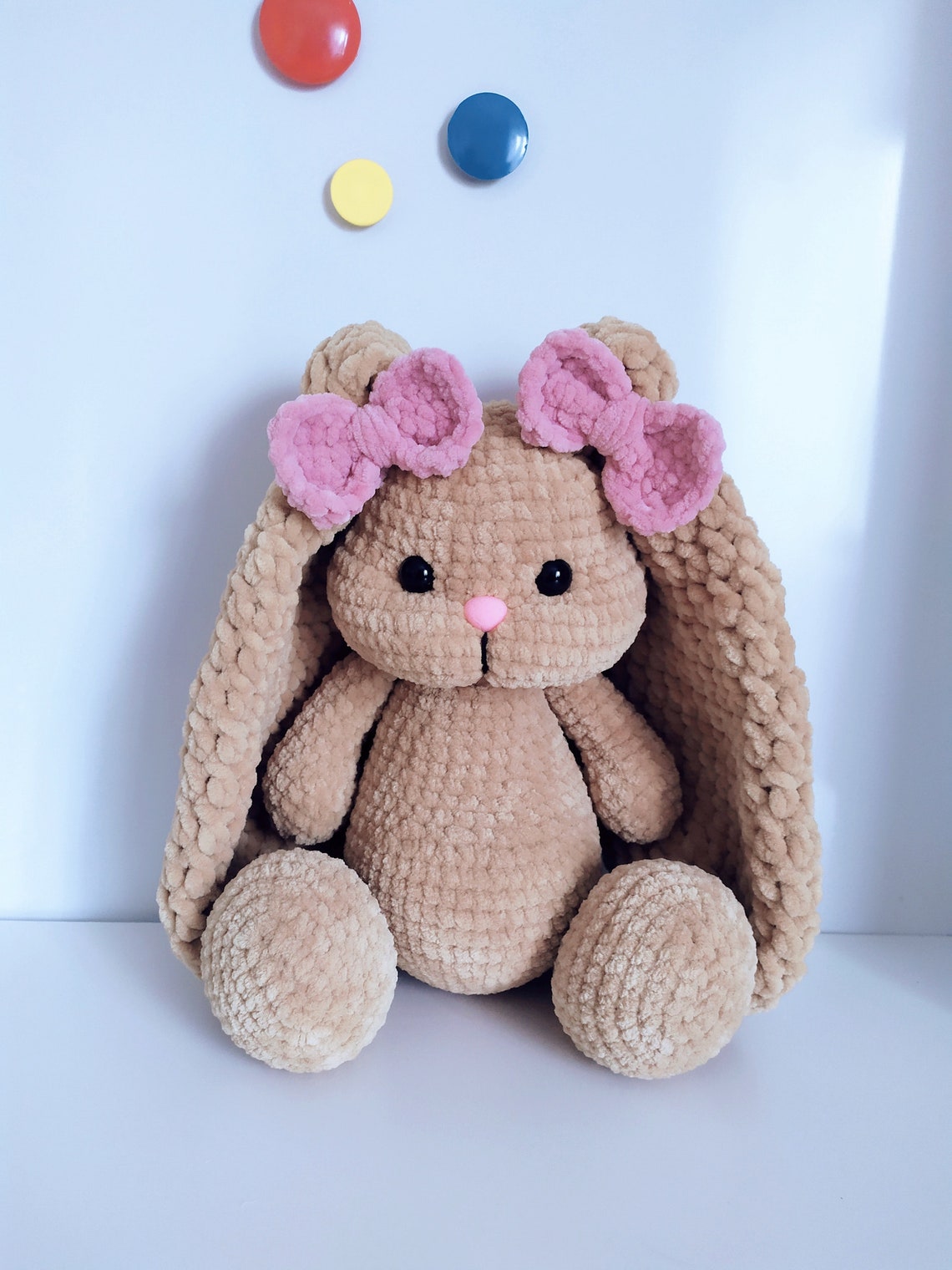 Crochet Bunny Pattern, Easy Amigurumi Rabbit Tutorial, Handmade Plush ...