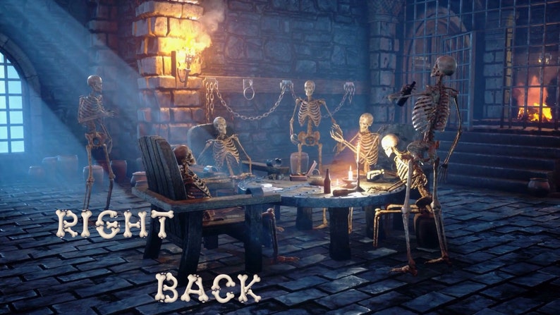 Animated Skelton Layout, Starting Soon, Be Right Back, Stream Ending - Etsy