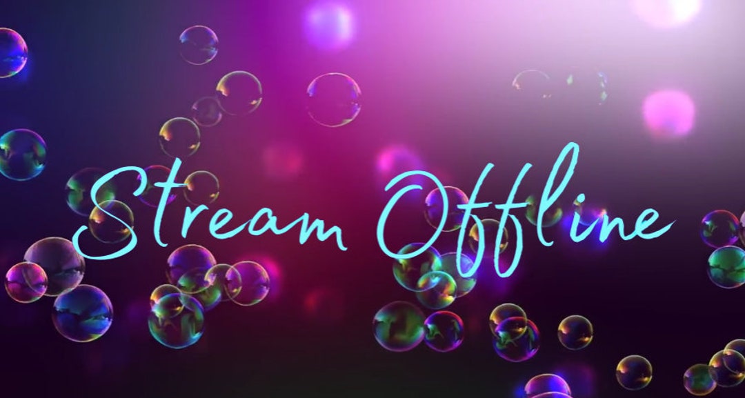 Animated Bubbles Overlay, Starting, Be Right Back, Stream Ending ...