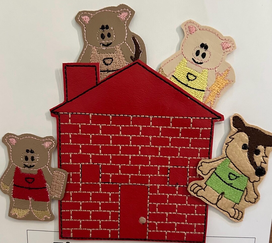 3 Little Pigs Finger Puppets, Story Retelling Props - Etsy