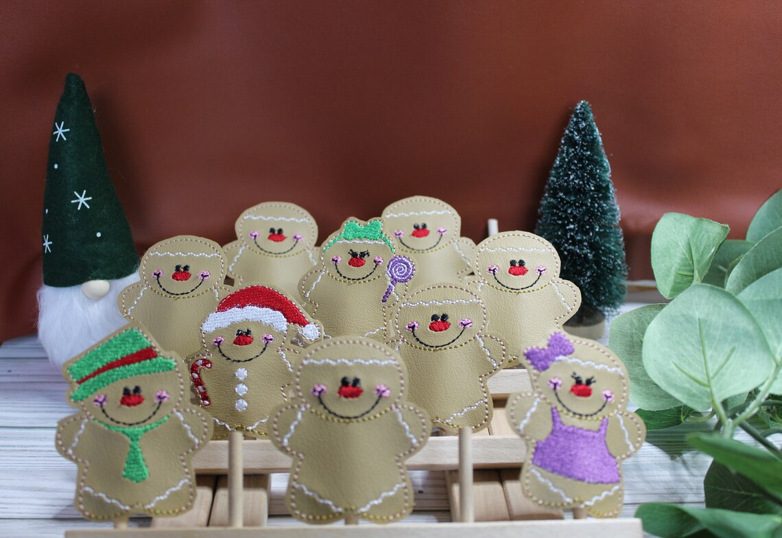 Gingerbread Man Finger Puppets - Etsy