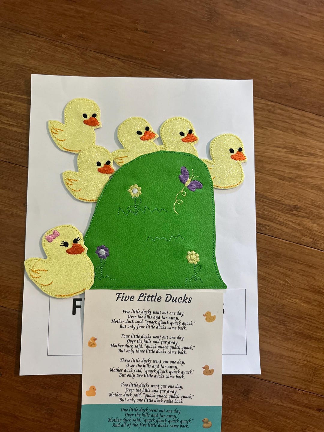 5 Little Ducks Finger Puppets, Story Retelling Props - Etsy