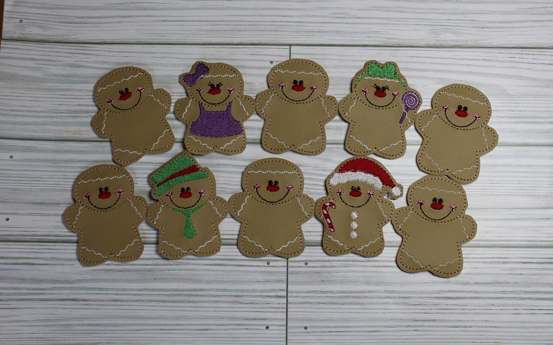 Gingerbread Man Finger Puppets - Etsy