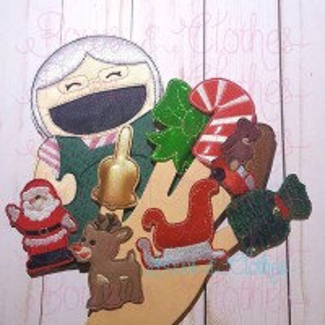 Old Lady Who Swallowed a Bell Finger Puppet Story Retelling - Etsy