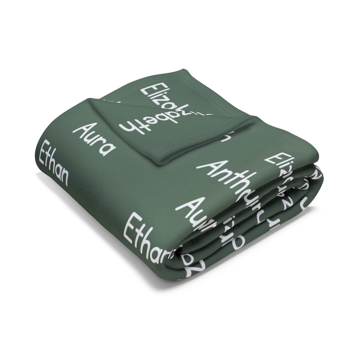 Customize Fleece Blanket With Name and Fedora Hat Print List Kids Name ...