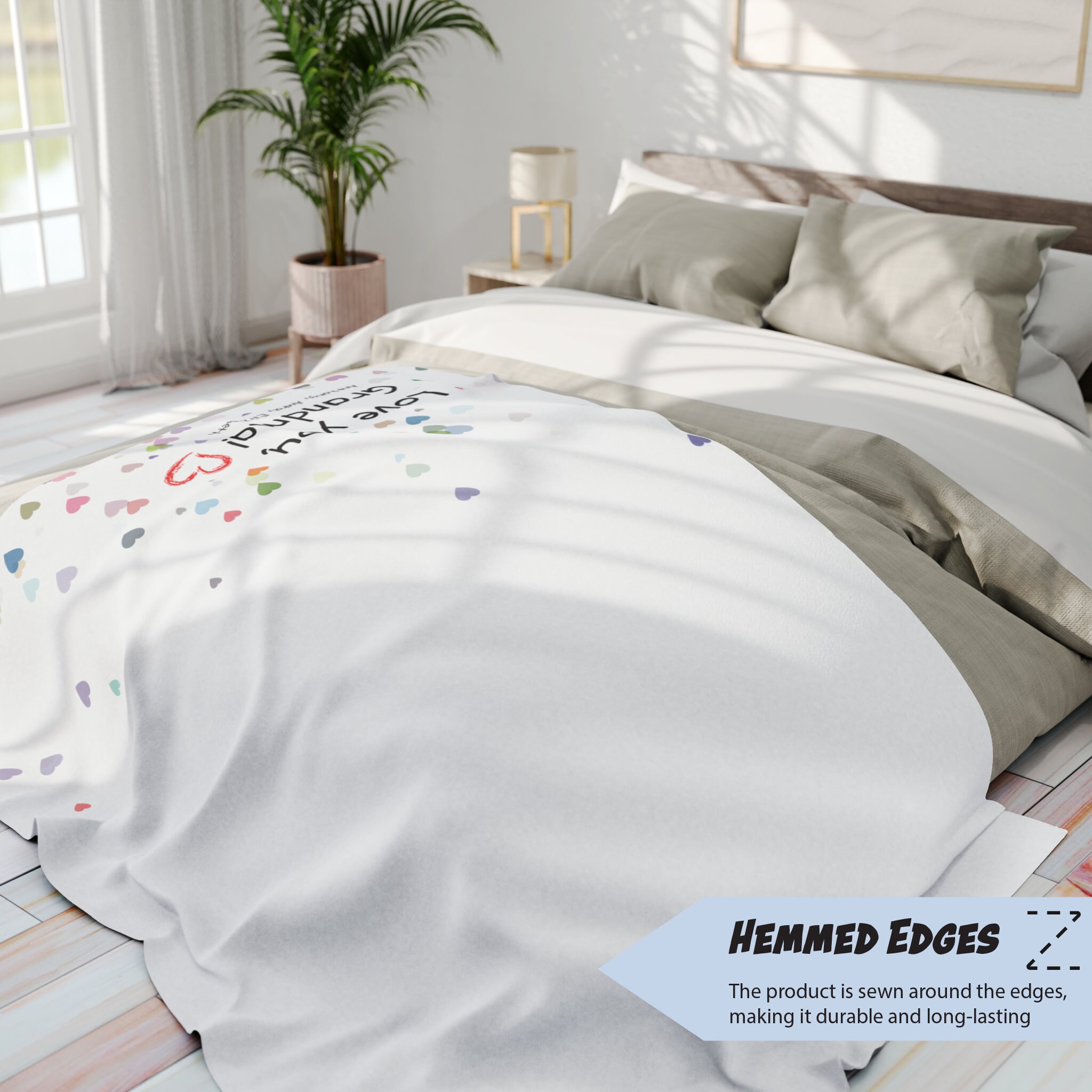 Custom Heart Fleece Blanket - Personalized With Your Loved Ones Names ...