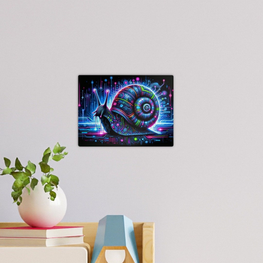 Psychedelic Chillwood Snail Snail Wall Tile - Etsy