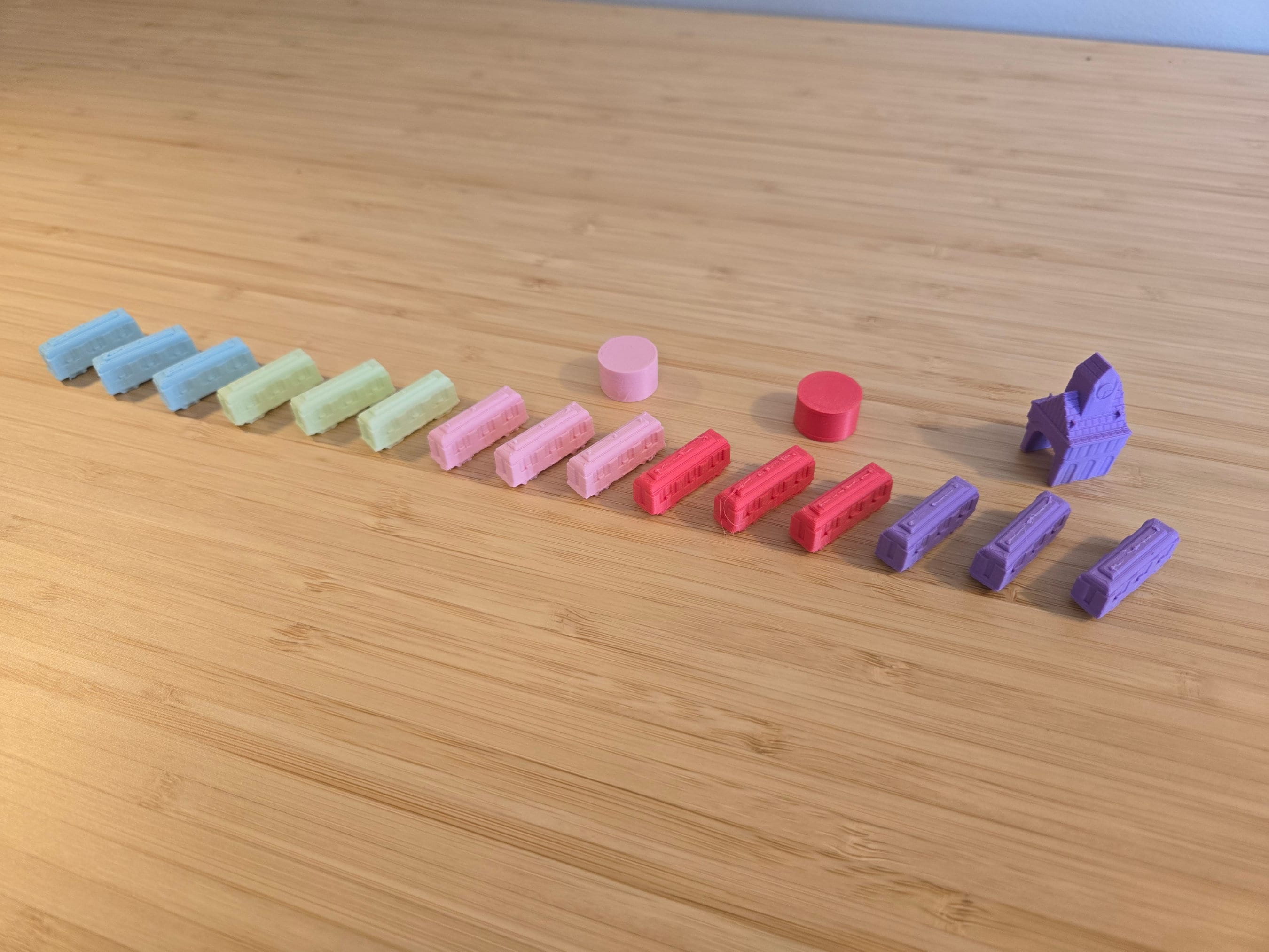 Ticket to Ride - Replacement Trains, Stations for Board Game ...