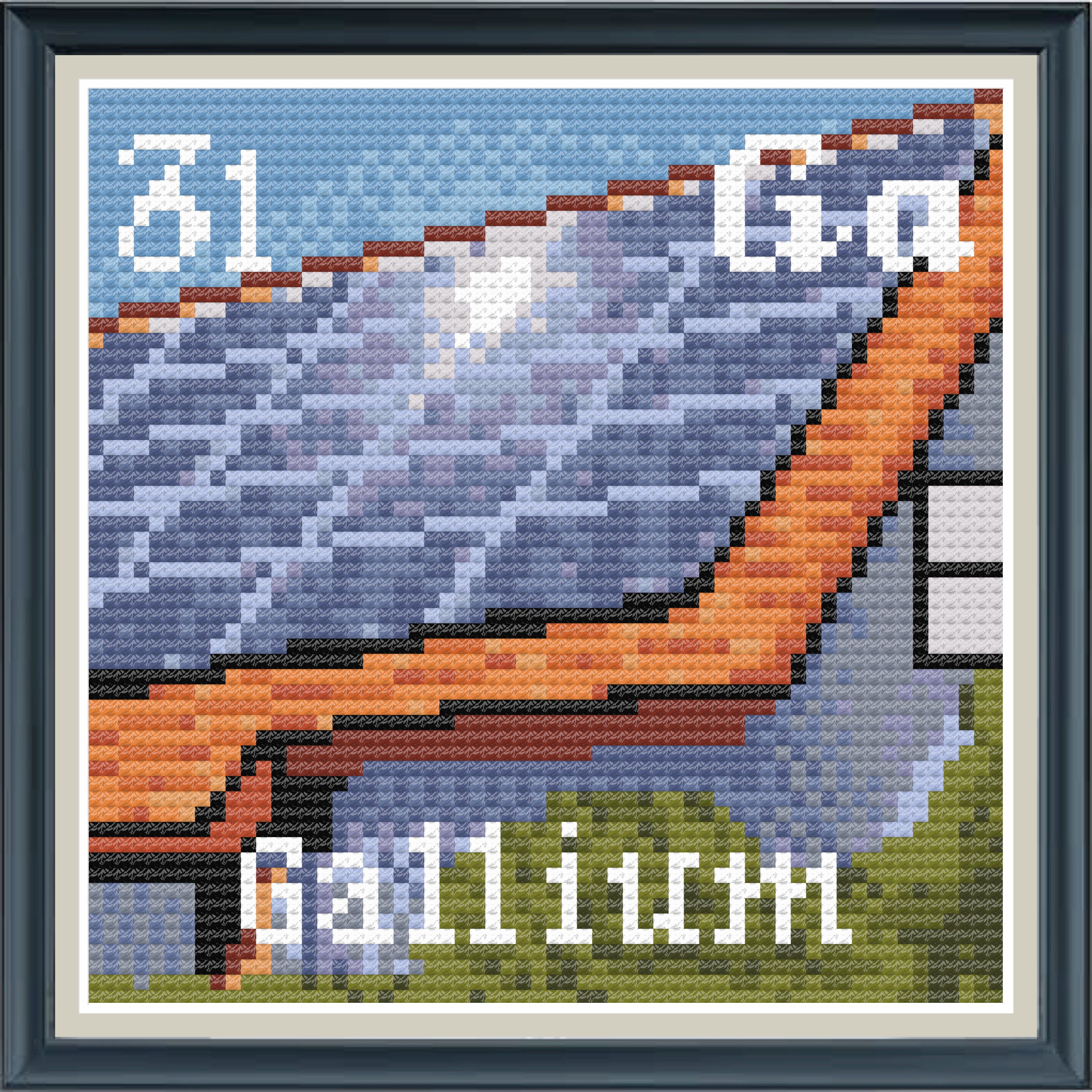Gallium Solar Panels Cross Stitch Pattern Gallium Periodic Table Square ...