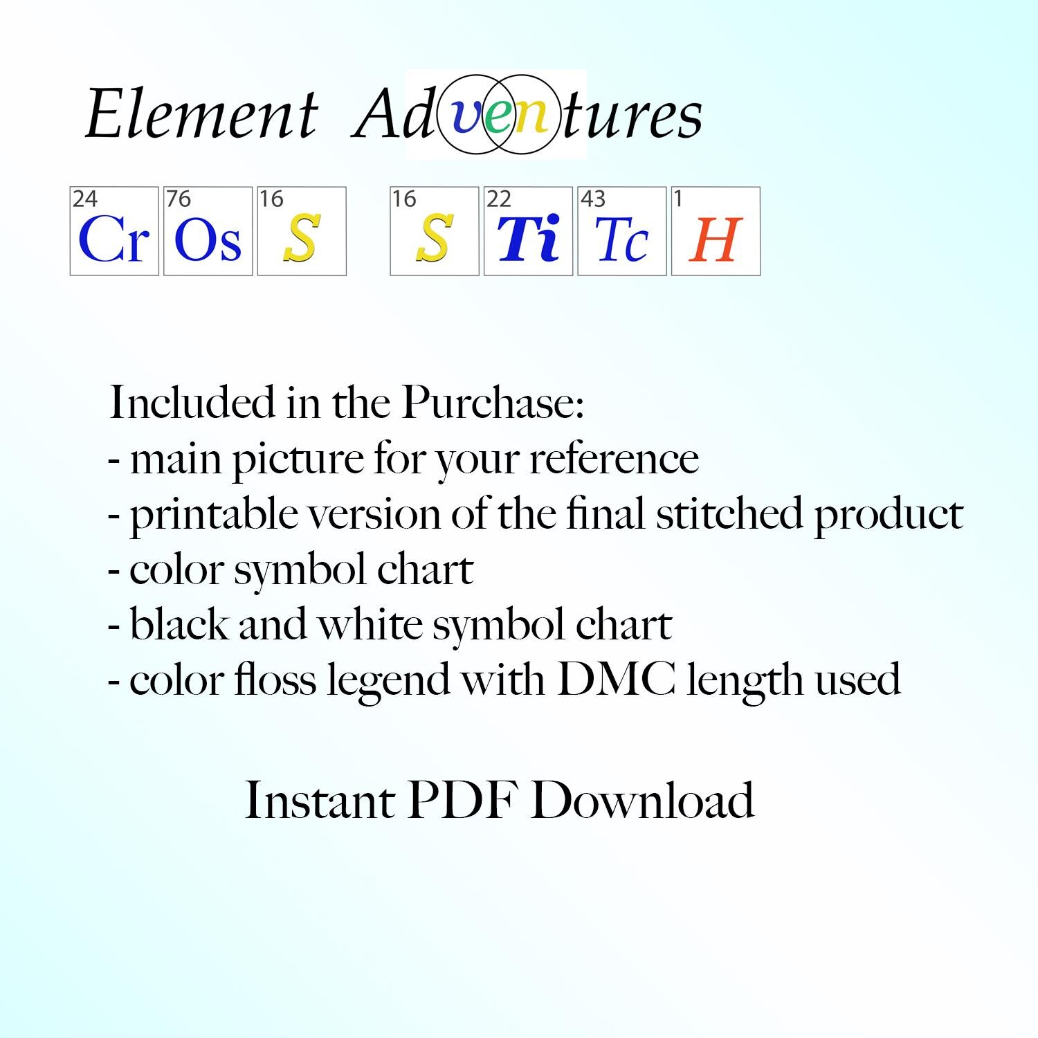 Aluminum Emerald Cross Stitch Pattern: Periodic Table Design (PDF ...