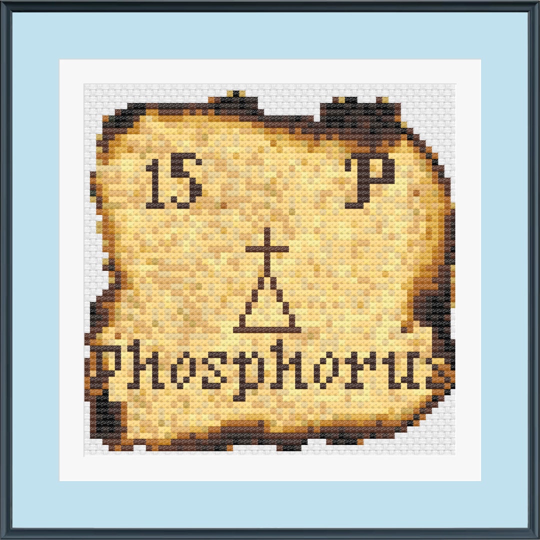 Phosphorus Alchemy Cross Stitch Pattern 2 Phosphorus Periodic Table ...