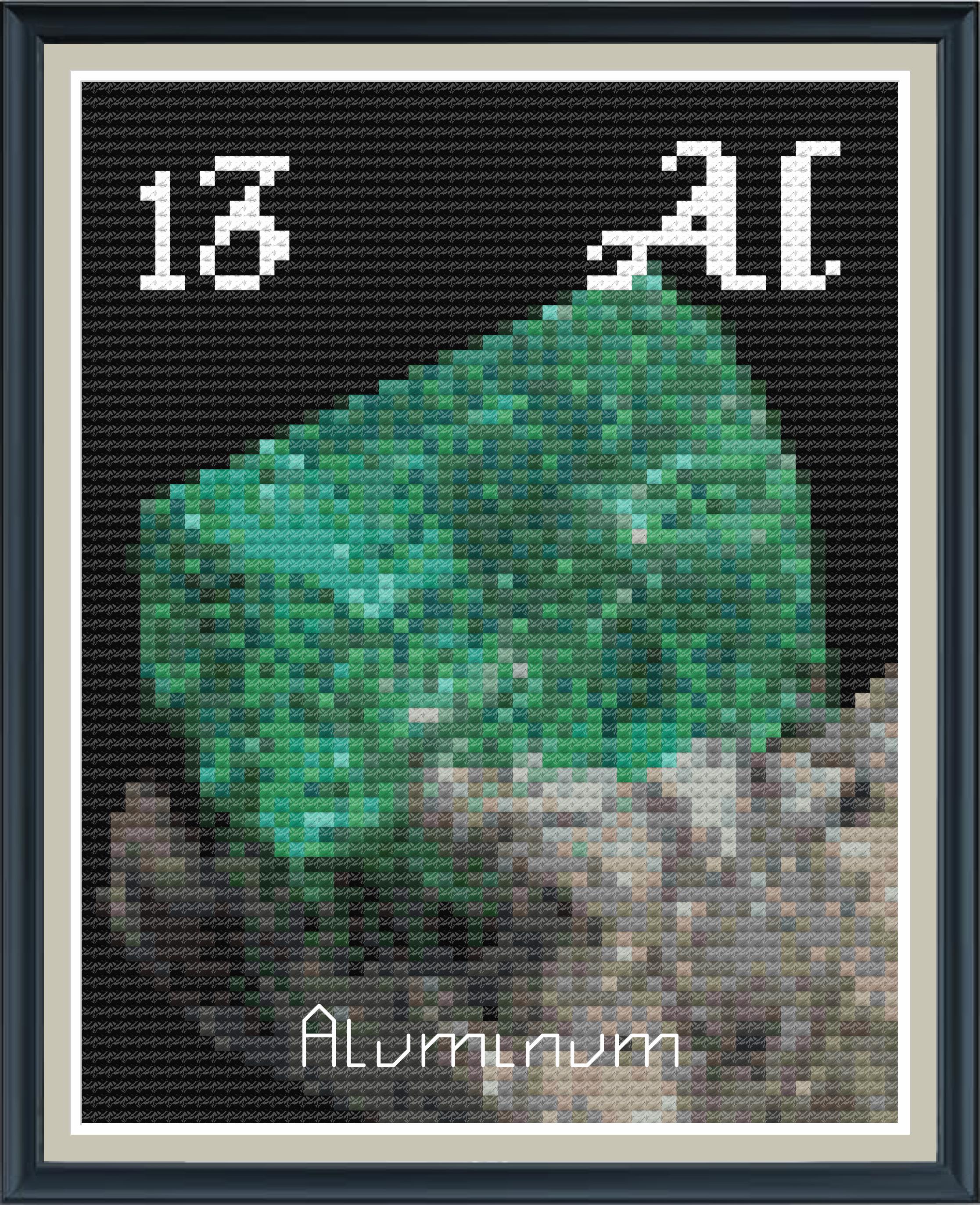 Aluminum Emerald Cross Stitch Pattern: Periodic Table Design (PDF ...