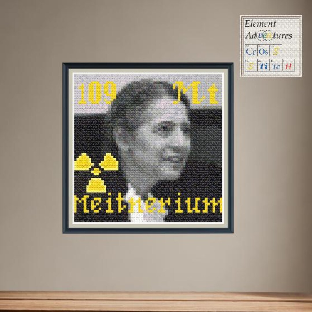 Meitnerium Lise Meitner Cross Stitch Pattern Meitnerium Periodic Table ...
