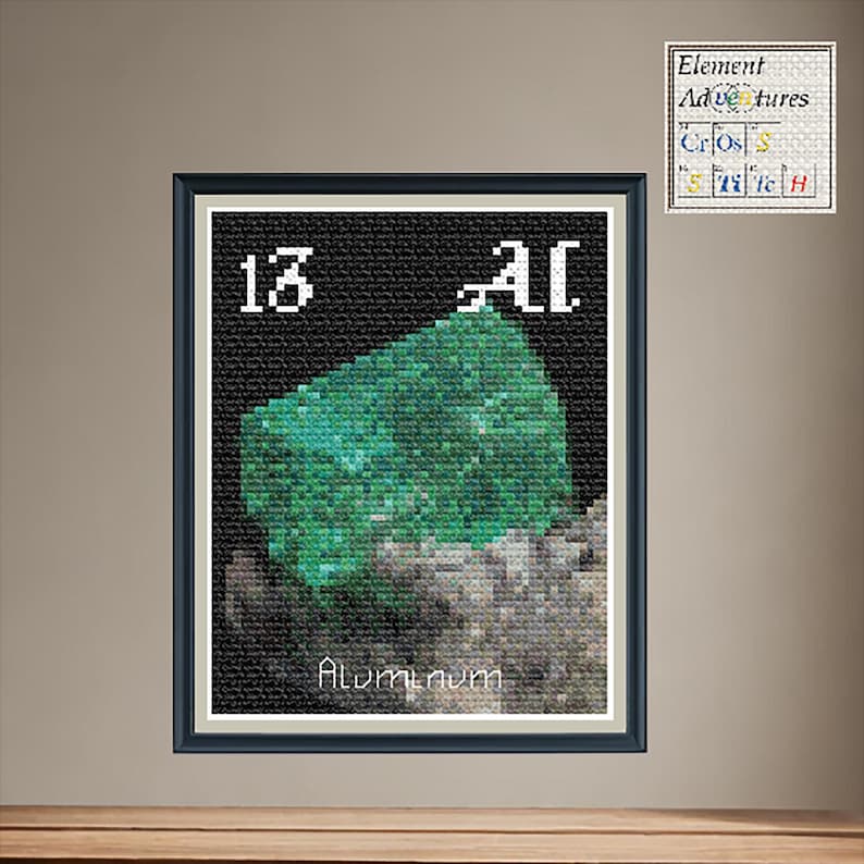 Aluminum Emerald Cross Stitch Pattern: Periodic Table Design (PDF ...