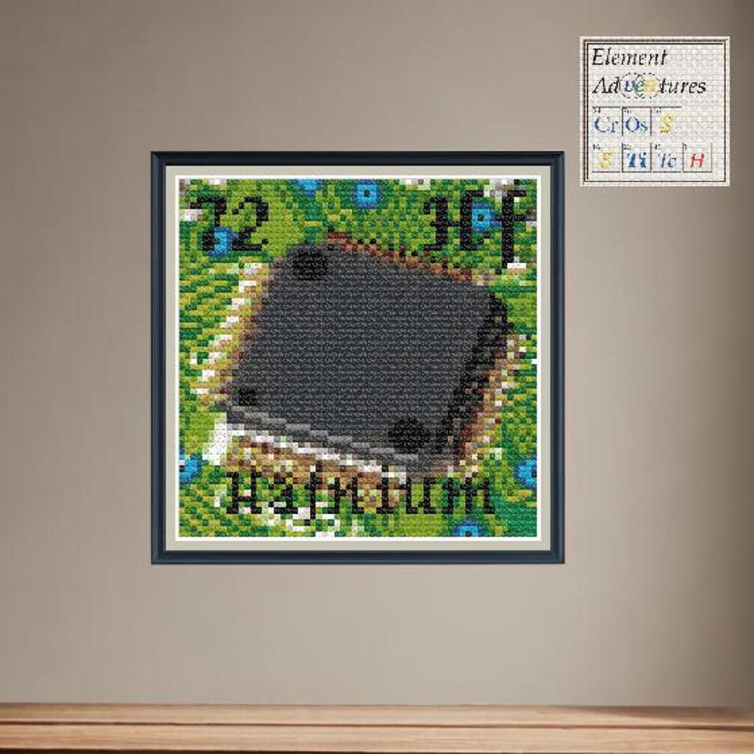 Hafnium Microprocessor Cross Stitch Pattern | Hafnium Periodic Table ...