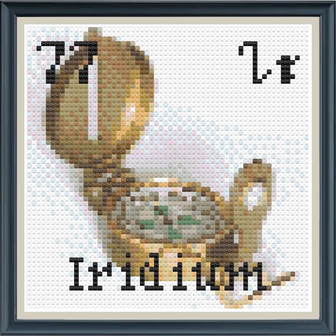 Iridium Compass Cross Stitch Pattern Iridium Periodic Table Square ...