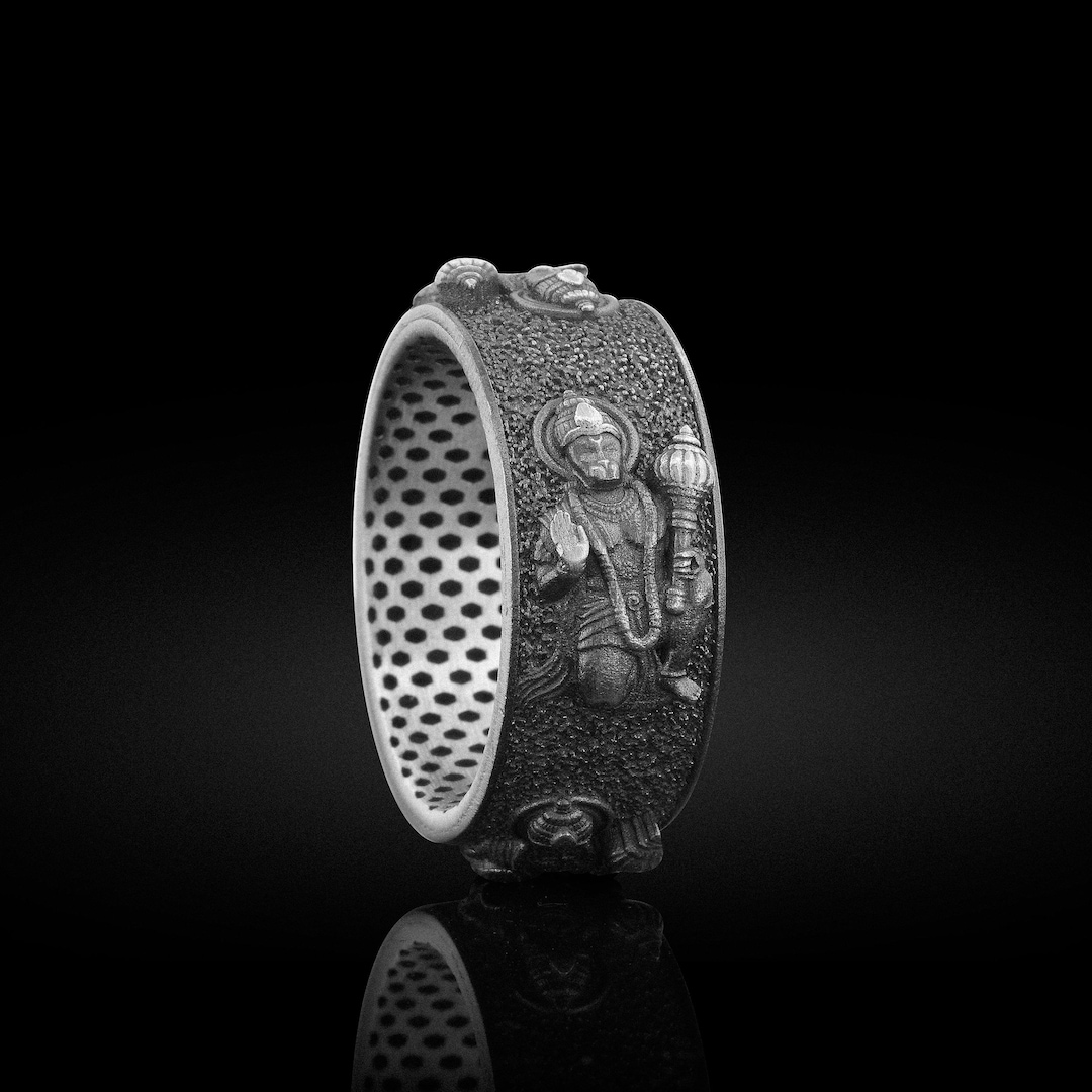 Sterling Silver Hanuman Ring, Indian Hindu God Jewelry - Etsy Canada