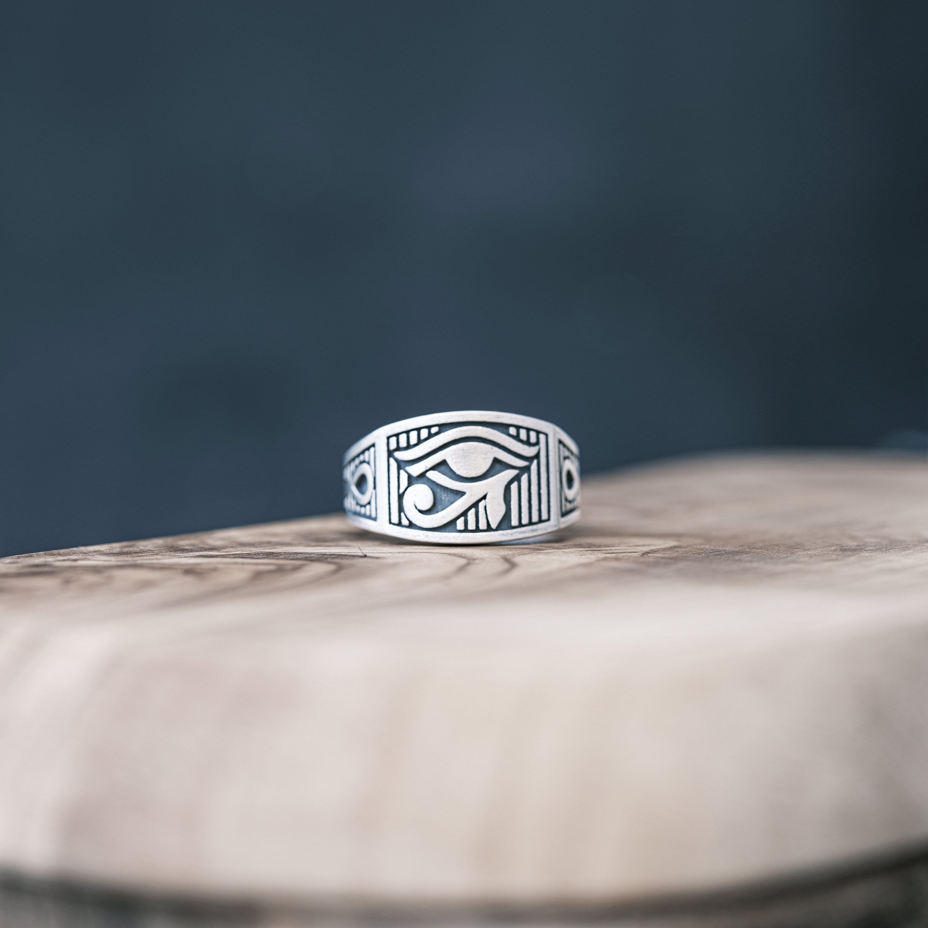 Eye of Ra Ankh Ring the Eye of Horus Ankh Handmade Signet Ring Sterling ...