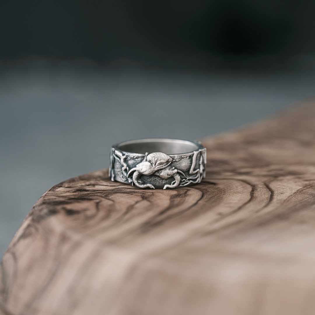 Elephant Promise Rings for Boyfriend Silver Jewelry for Couples Gifts ...
