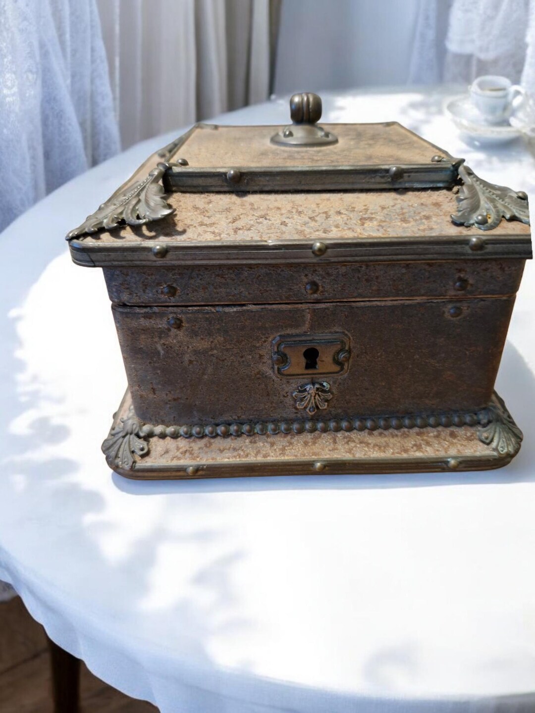 Vintage French Box. French Metal Box. - Etsy
