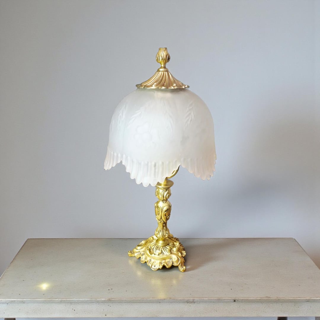 Vintage French Table Lamp. - Etsy