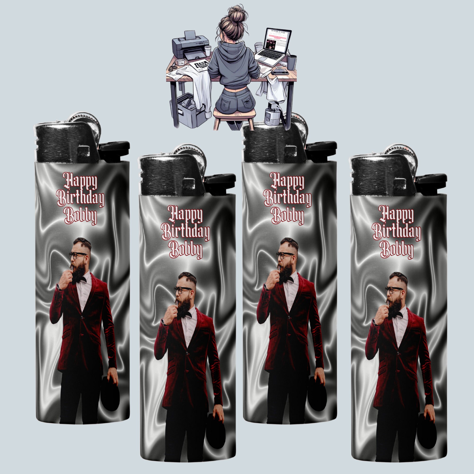 Customized Lighter Wrapper, Personalized Picture Lighter Wraps With or ...