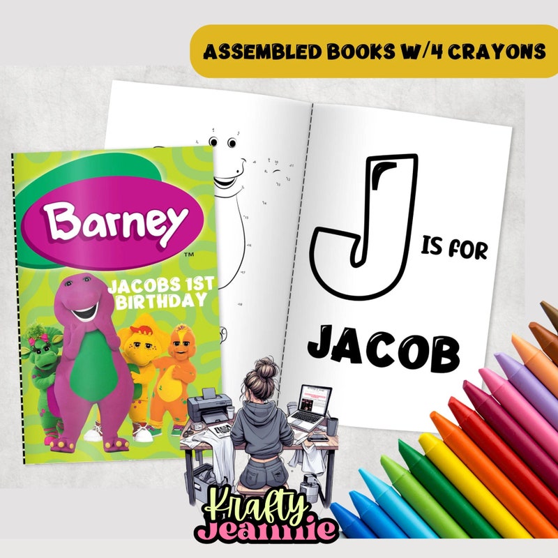 Barney Book - Etsy