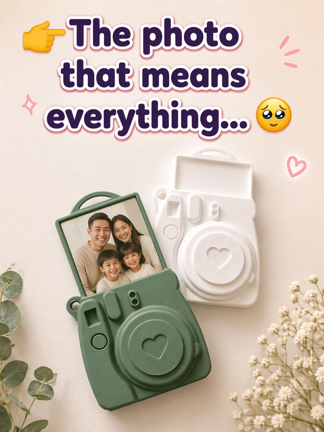 Personalized Photo Keychain Camera, Mini Instax Style Photo Holder ...