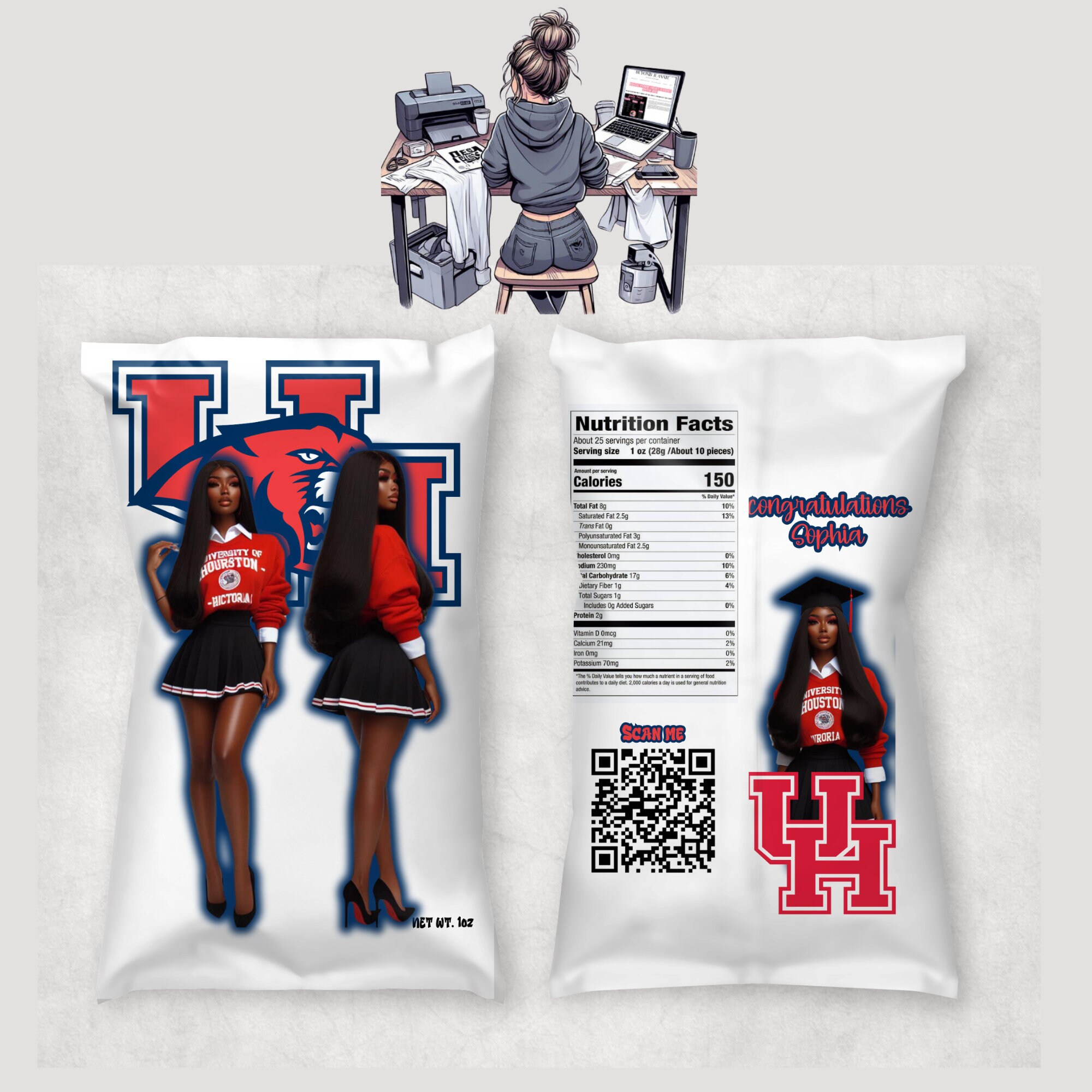 Graduation Chip Bag Graduation Party Favors Customized Party ...