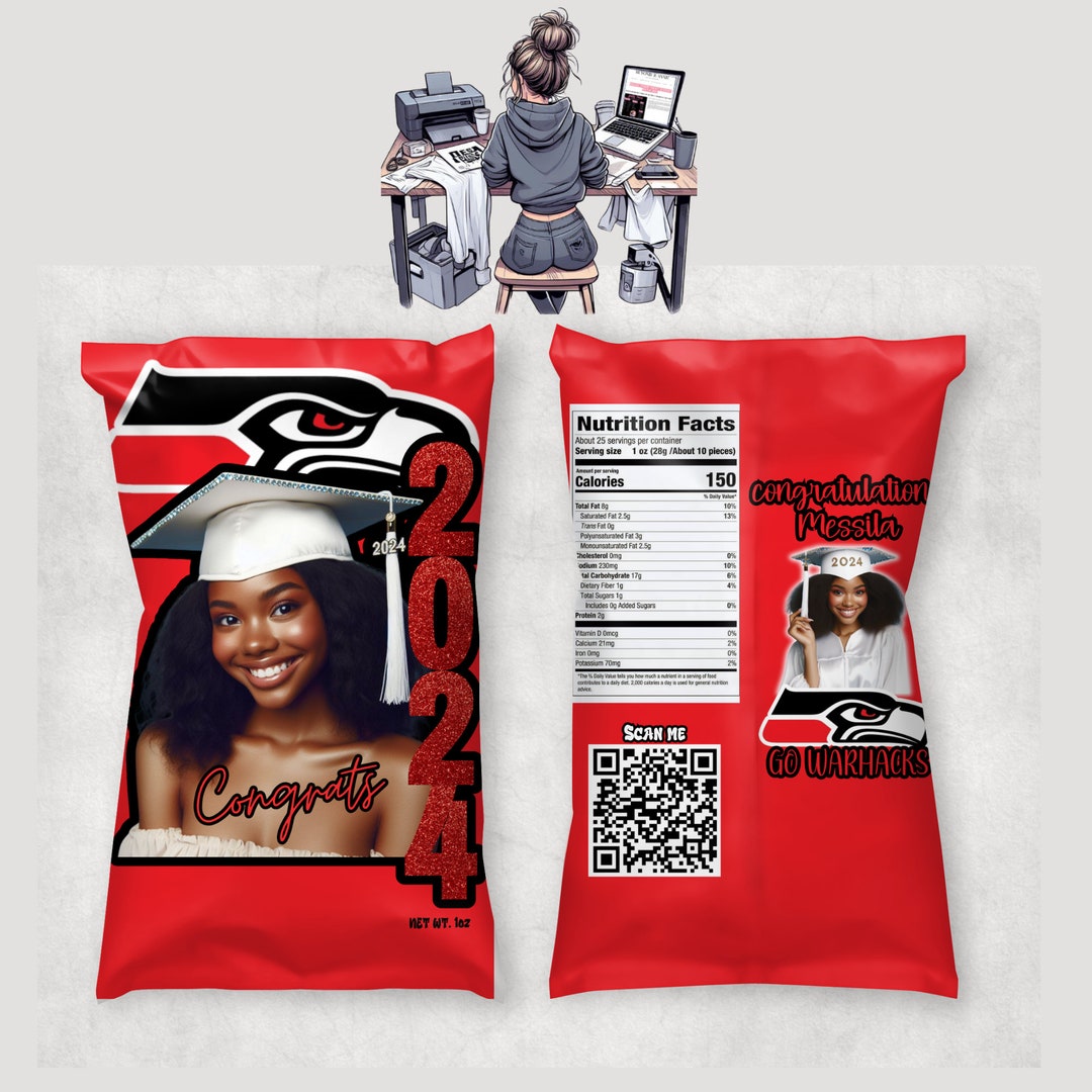 Graduation Chip Bag Graduation Party Favors Customized Party ...