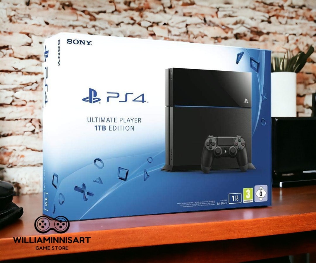 Black 1TB Sony Playstation PS4 Console - Etsy