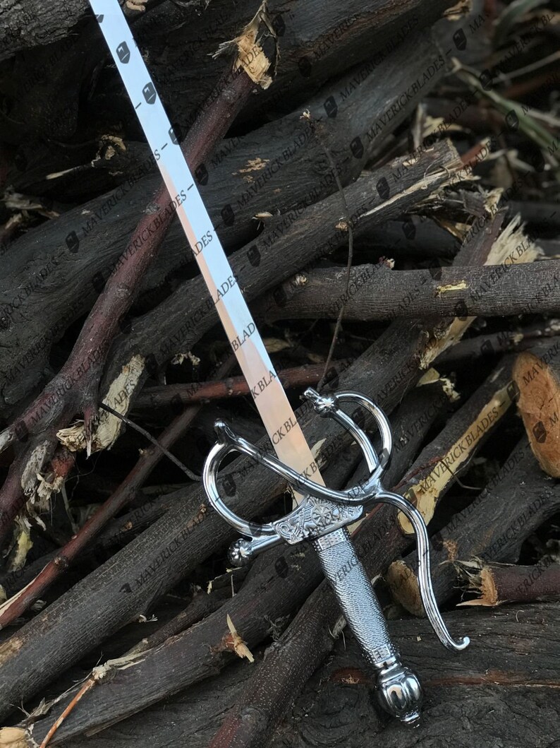 Handmade Rapier Sword With Scabbard Legend Of Zoro Sword Carbon Steel Sword Groomsmen Sword