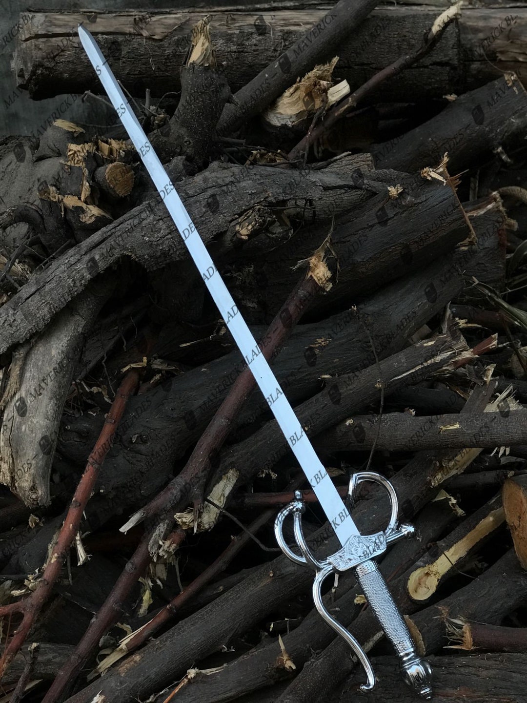 Handmade Rapier Sword With Scabbard Legend Of Zoro Sword Carbon Steel Sword Groomsmen Sword