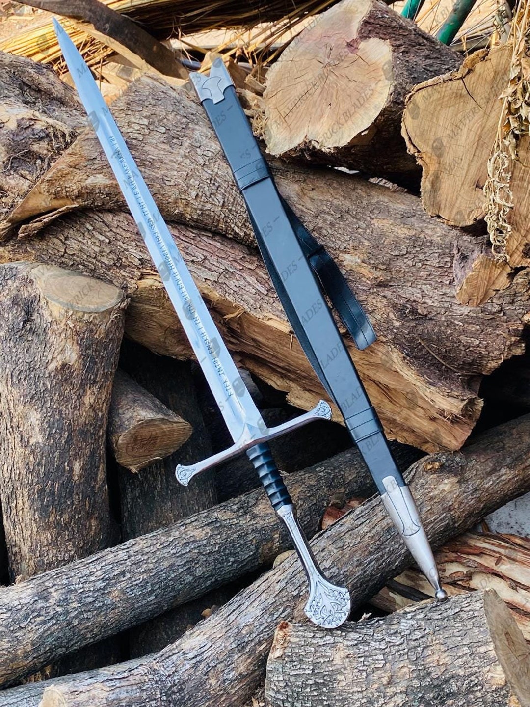 Narsil Sword of Lotr Replica Anduril Sword of Strider Cosplay Sword for ...