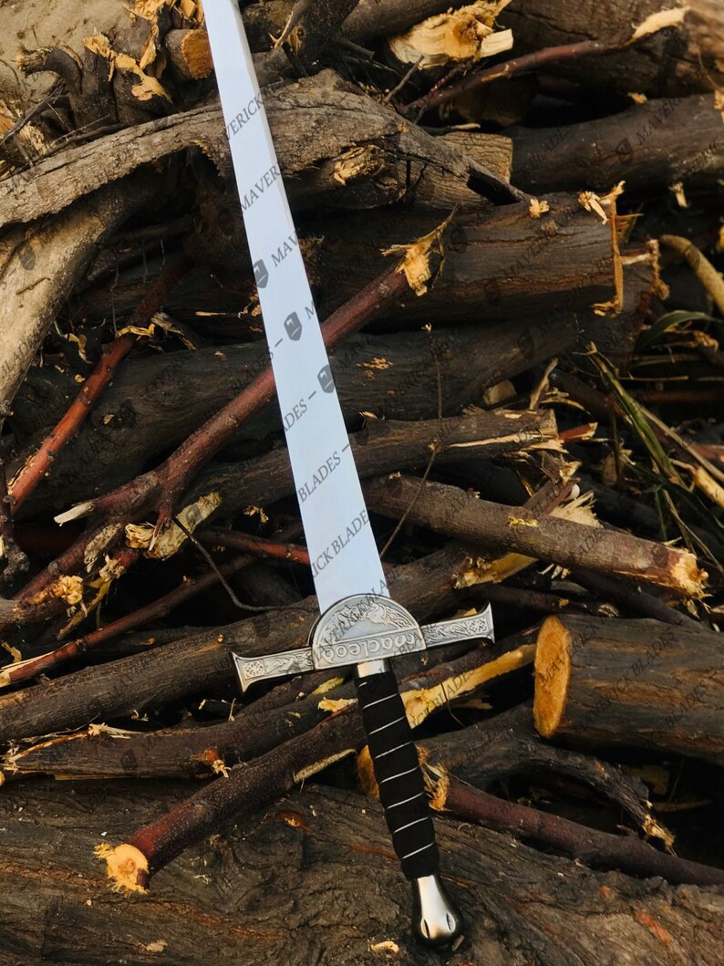 Custom Handmade Clan Sword Highlander Sword With Leather Sheath ...