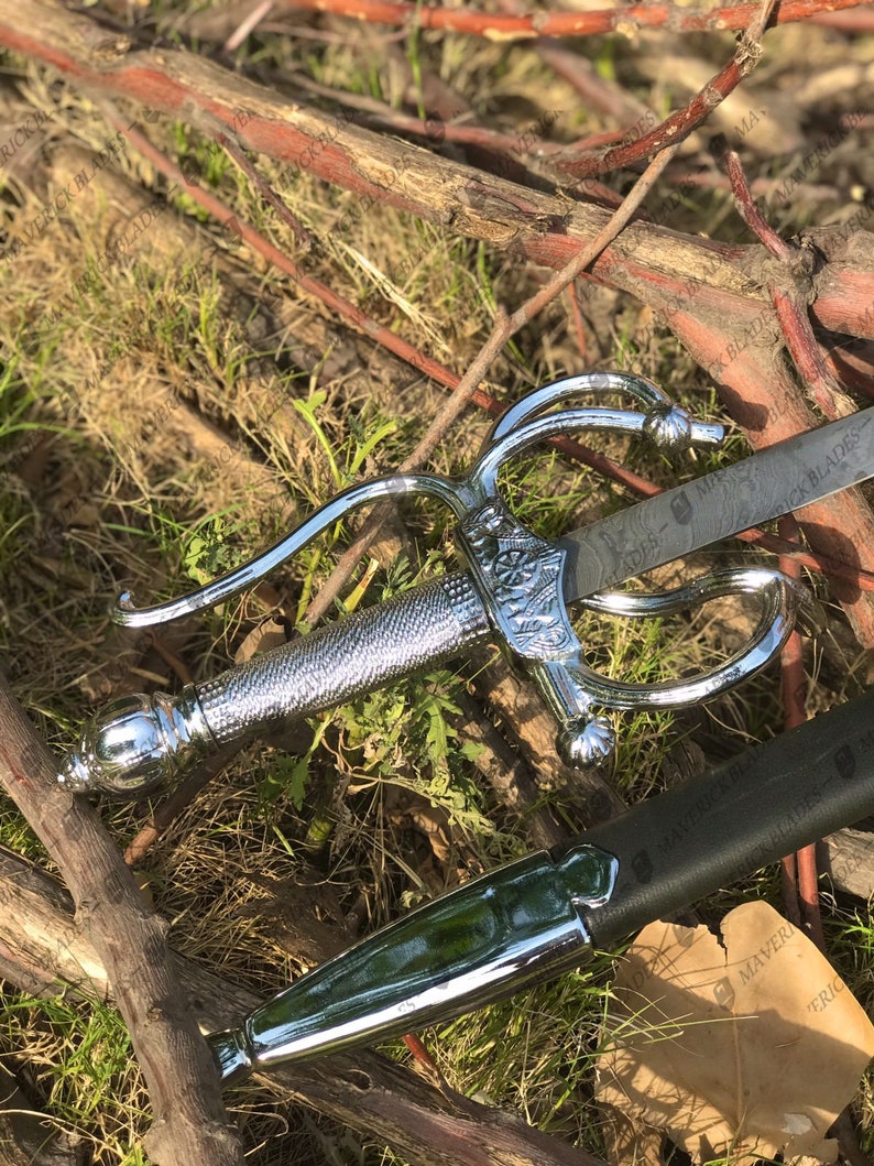Handmade Damascus Steel Rapier Sword Legend of Zoro Sword Cosplay Sword ...
